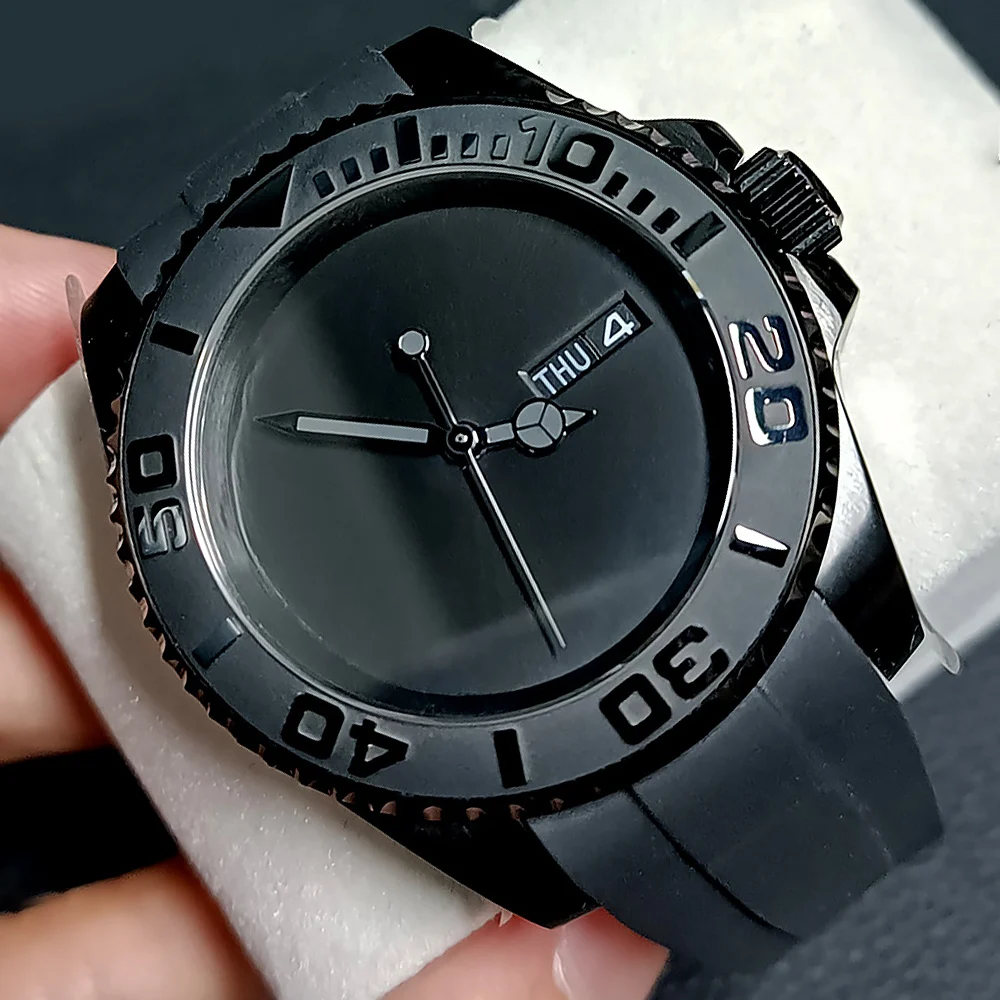 40.5mm Diving Automatic Mechanical Men's Watches Nh36 Movement Ceramic ...