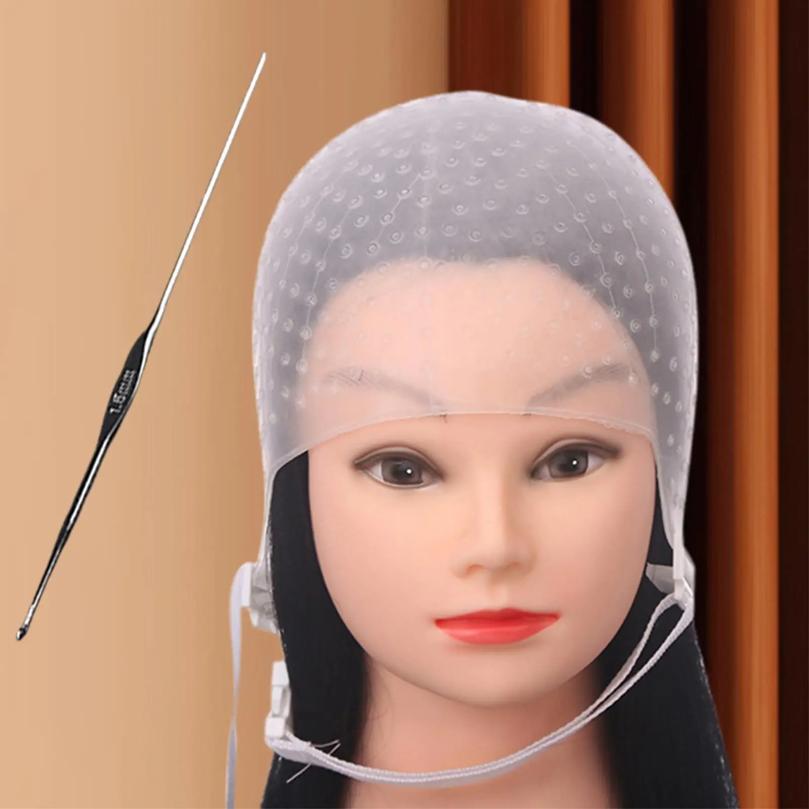 Silicone-Hair-Highlighting-Hat-W-Pre-Punched-Comfortable-Dye-Hat-for ...