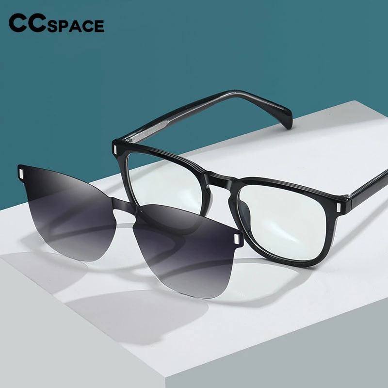 55298 TR90 Polarized Clip On Sunglasses Men Flip Up Sunglasses Multi ...