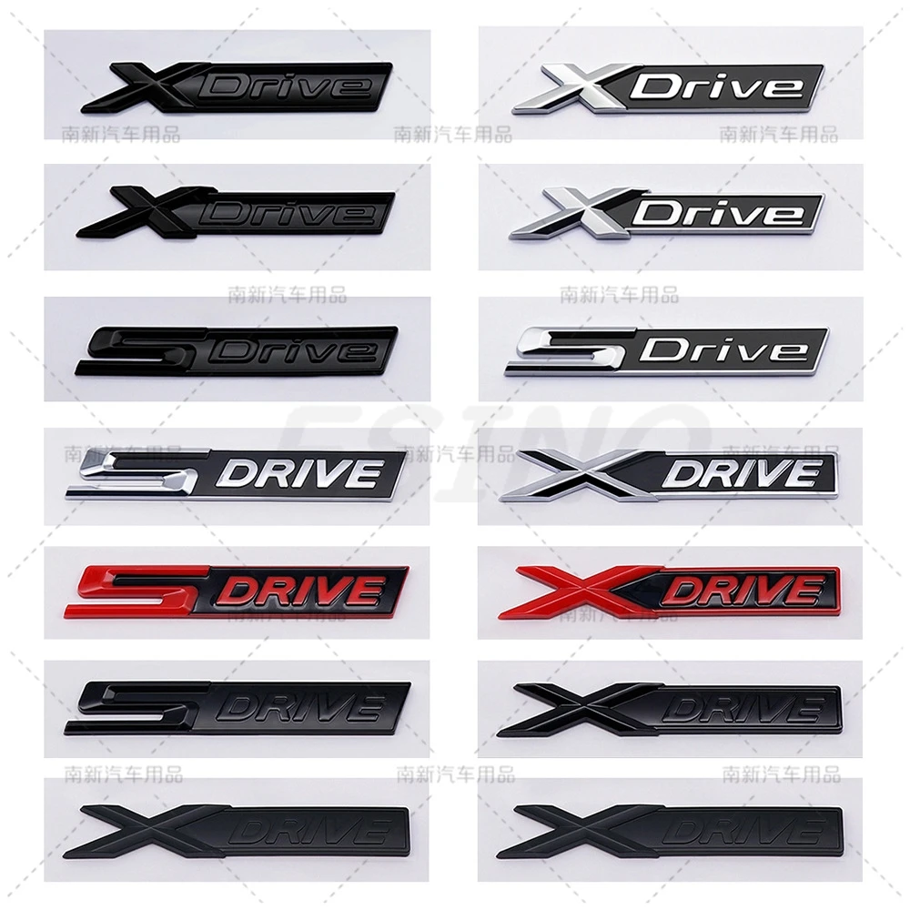 Car-Styling-3D-ABS-Rear-Trunk-Emblem-S-Drive-X-Drive-Badge-Adhesive ...