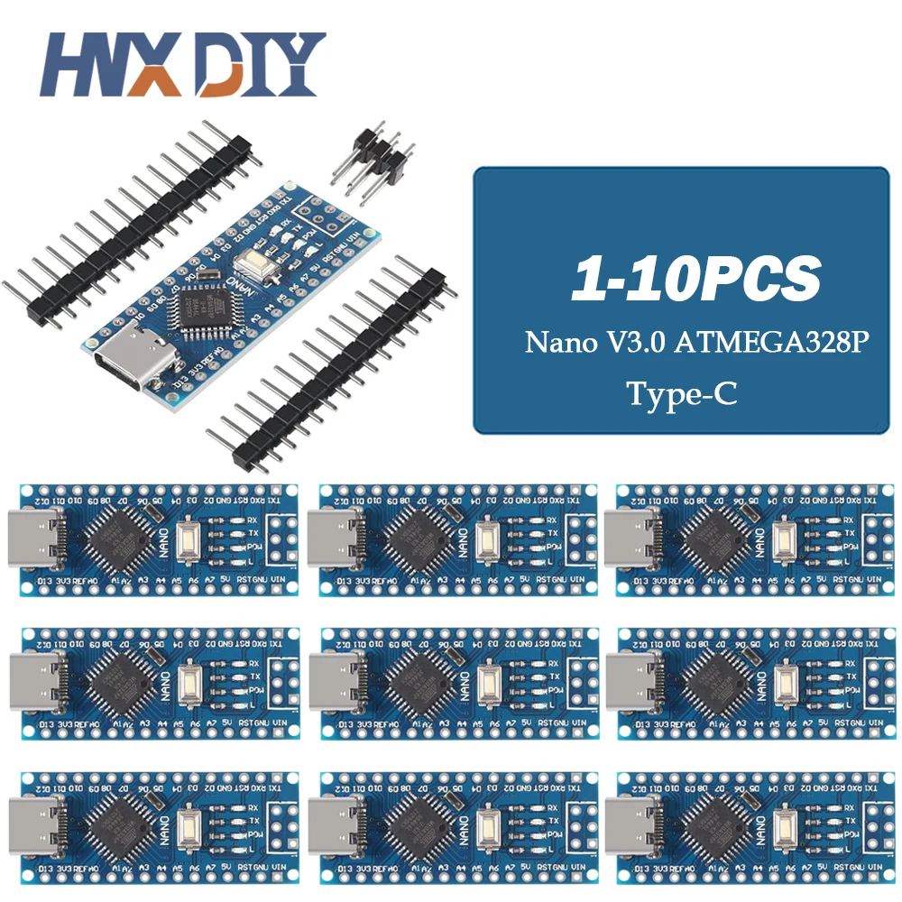 1-10pcs-MINI-USB-For-Nano-3-0-ATmega328P-CH340G-Micro-controller-board ...