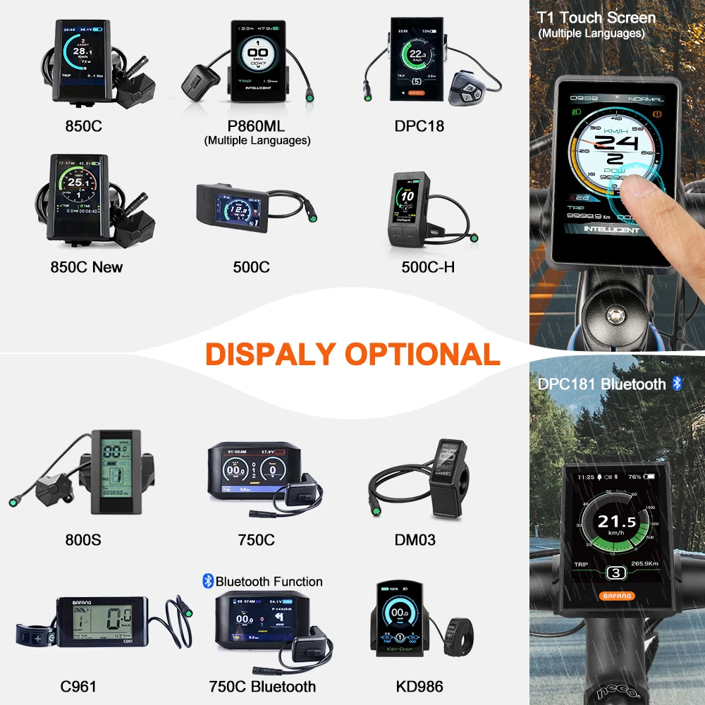 Electric Bike Display P850C P860ML 500C DPC181 Bluetooth T1 Touch ...