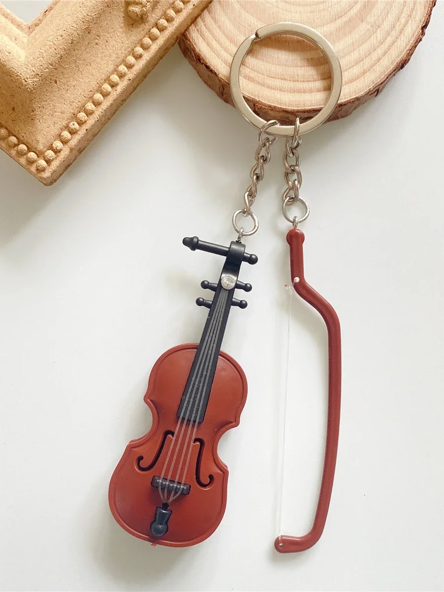 2024-Retro-Art-Small-Fresh-Cello-Key-Chain-Creative-Exaggerated ...