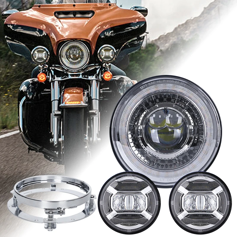 Motorcycle-7-Inch-Round-Led-Headlights-For-Harley-Davidson-Motorcycle ...
