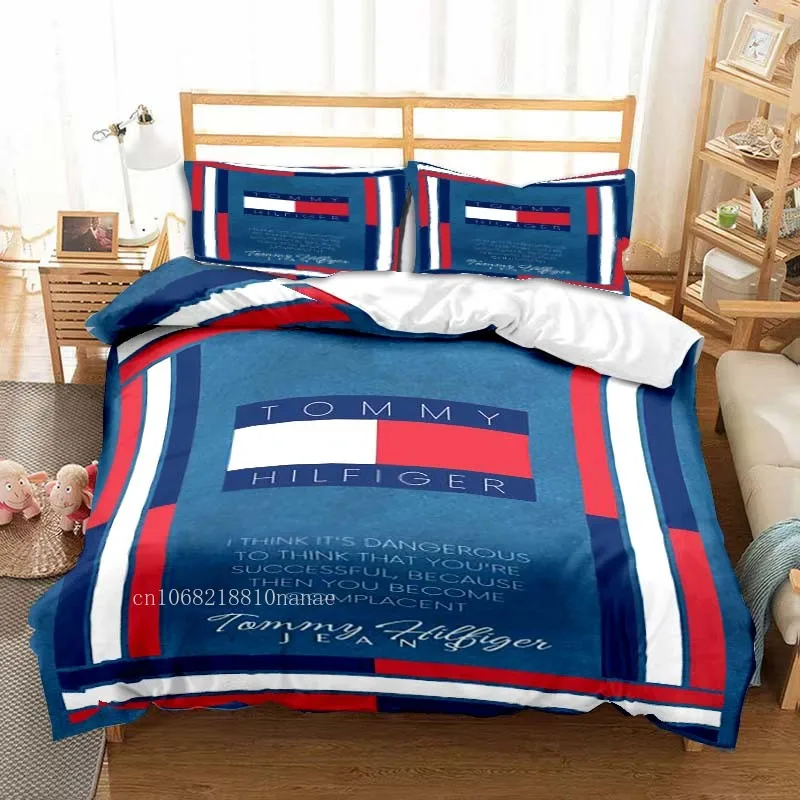 T-Tommy-hilfiger-Sign-Printed-All-Season-Twin-Bedding-Set-3-Piece ...