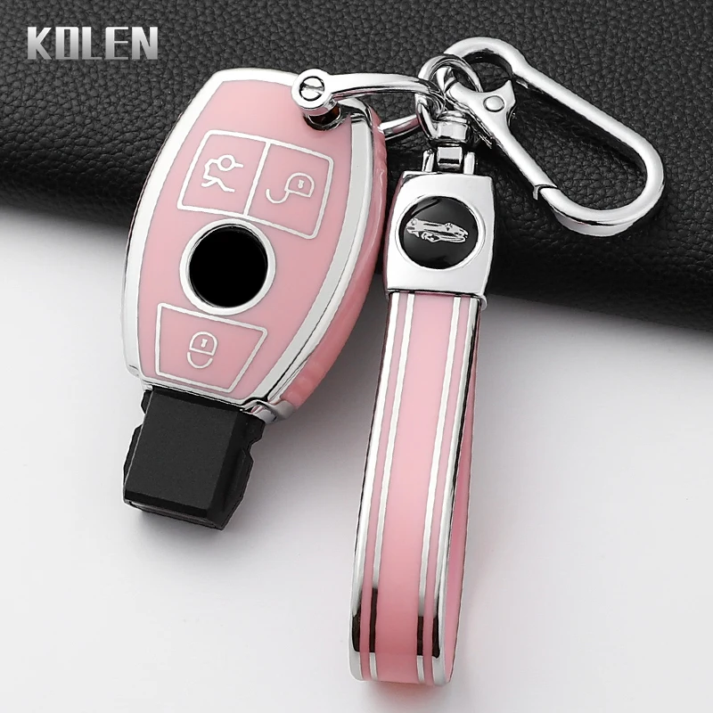 Fashion TPU Car Key Case Cover For Mercedes Benz A B C E Class GLS GLA ...