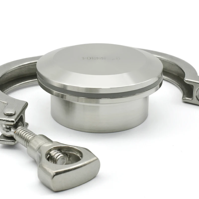 OD 25.4-119mm Sanitary Solid End Cap Suitable For 0.5 "-4" Stainless ...