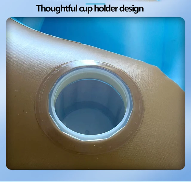 Pvc Comfort Backrest 6 Person Party Floating Island Multi-position ...