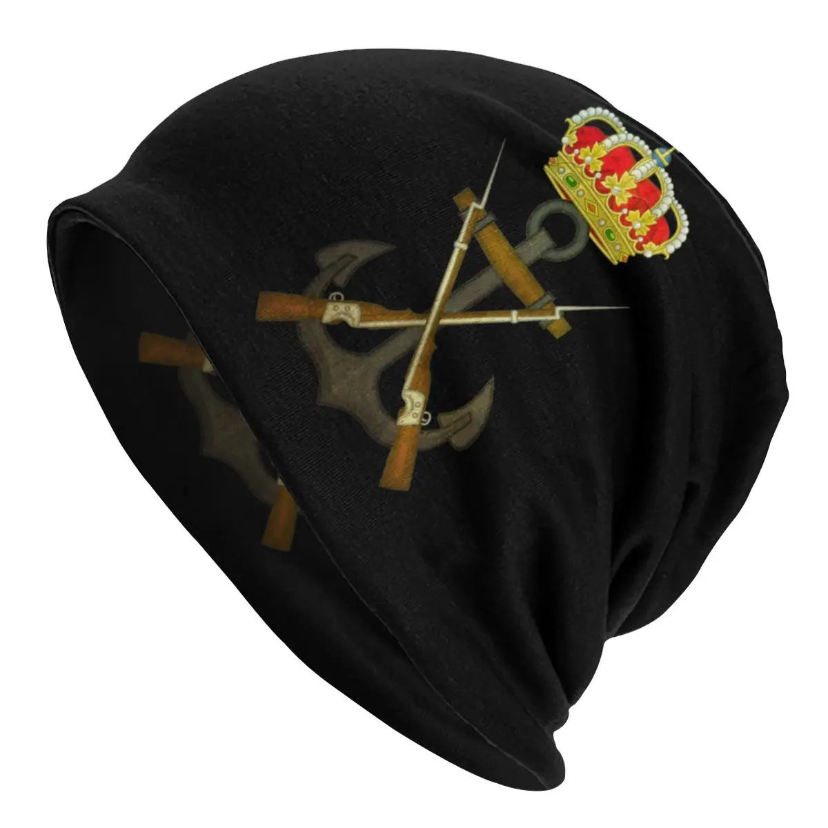 Custom Unisex Winter Bonnet Knit Hats Badge Of The Spanish Marine ...