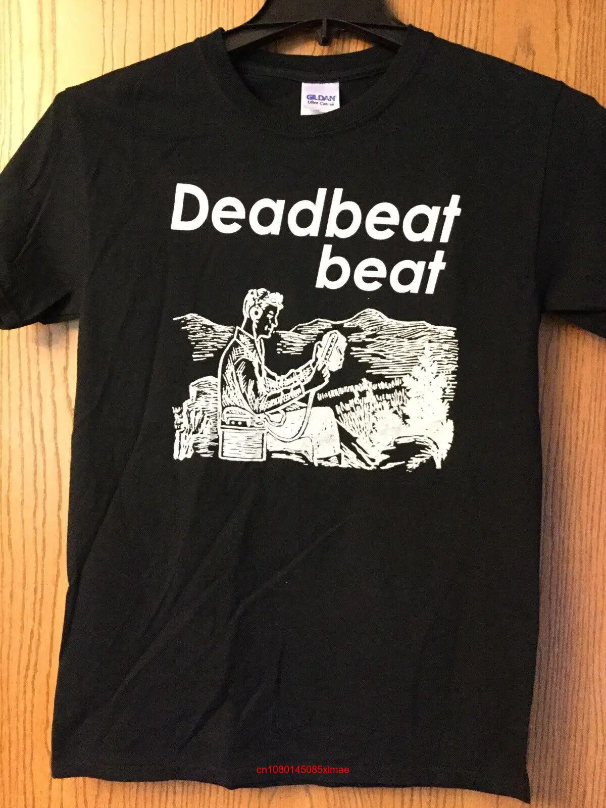 Deadbeat-Beat-T-Shirt-Black-S-Small-Hole-On-Lower-Back-long-or-short ...