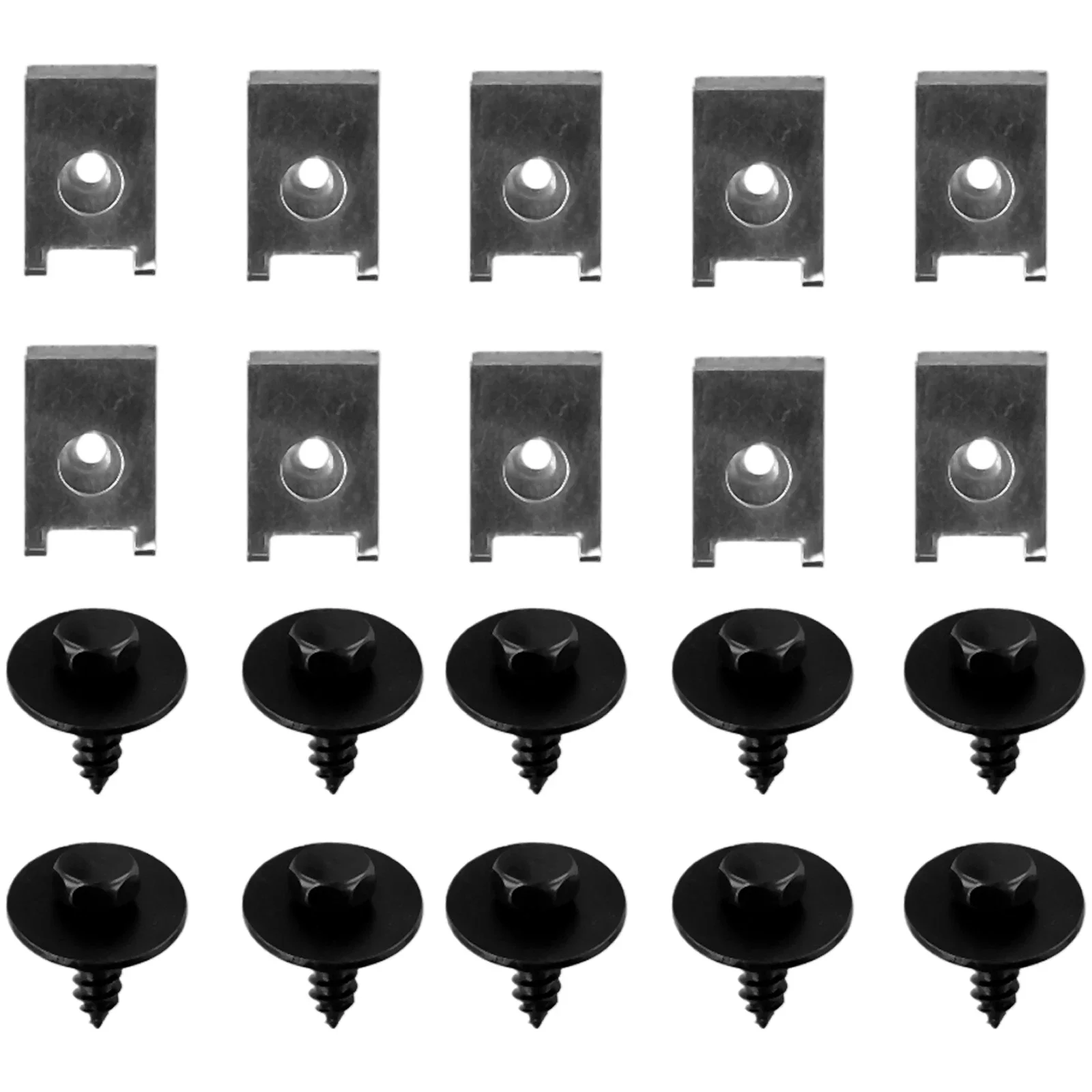 20x-Self-Tapping-Hex-Head-Socket-Bolt-With-Washer-Screw-U-Nut-Speed ...