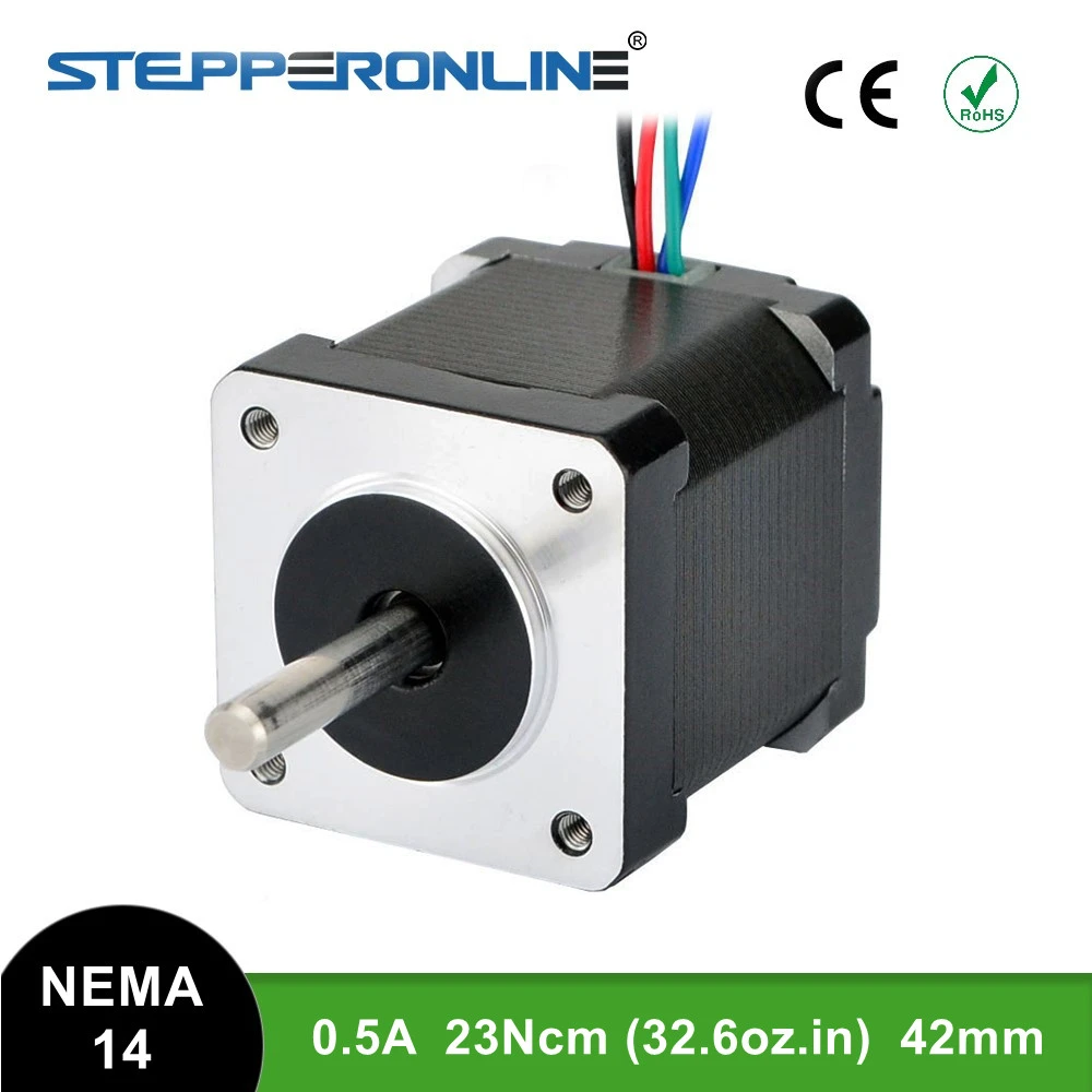 Nema 14 Stepper Motor 42mm 23Ncm(32.6oz.in) 0.5A 4 lead Nema14 Step ...