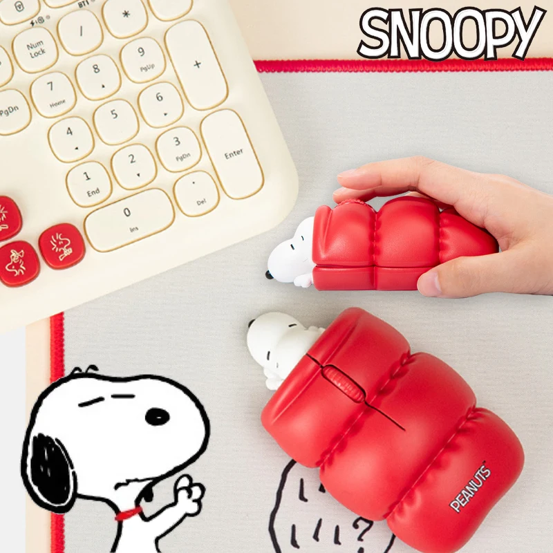 Snoopy-Wireless-Bluetooth-Mouse-Anime-Funny-1200dpi-Office-Mouse-Mini ...