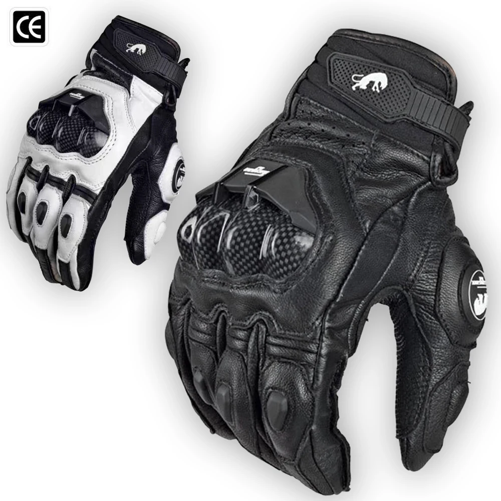 Furygan-AFS-6-Motorcycle-Leather-Gloves-Carbon-Fiber-Protective-Gloves-Men-Motocross-Motorbike ...