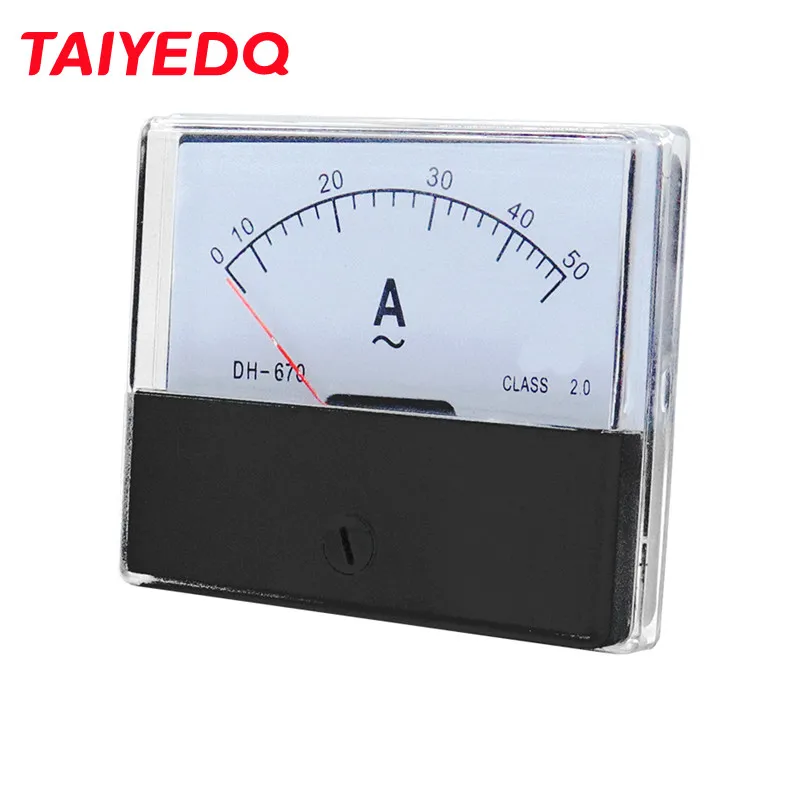 DH670-Analog-Amp-Panel-Meter-Current-Ammeter-Mechanical-Pointer-1-500A ...