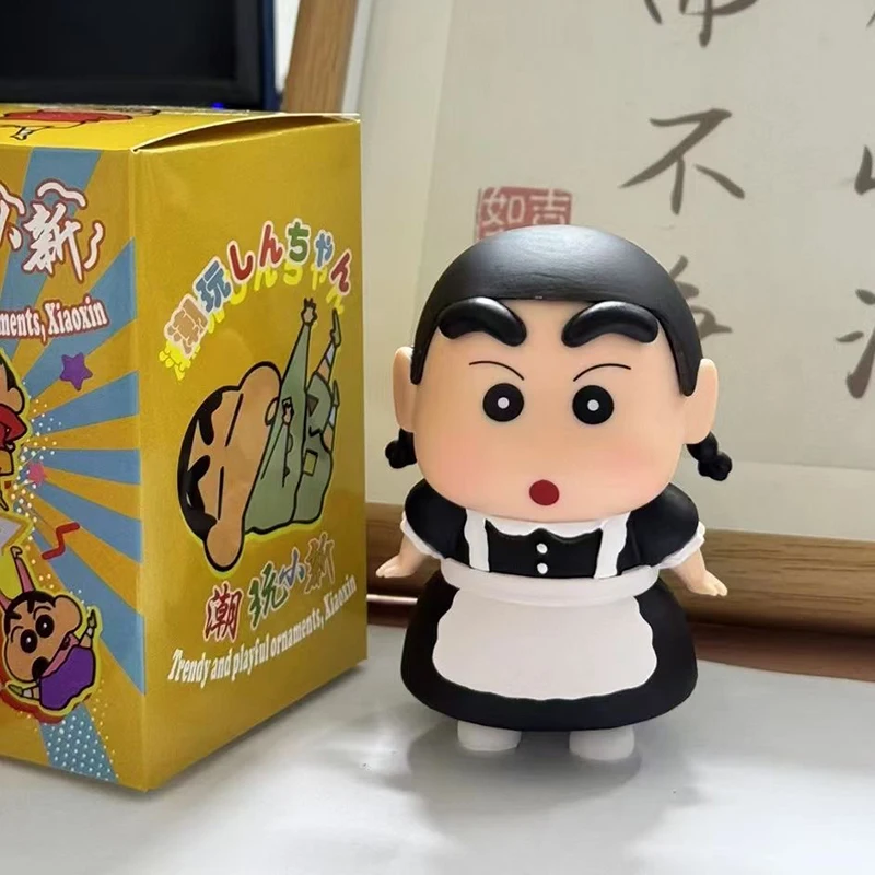 Anime-Crayon-Shin-chan-Action-Figure-Shin-Chan-cos-Housemaid-Figuras ...