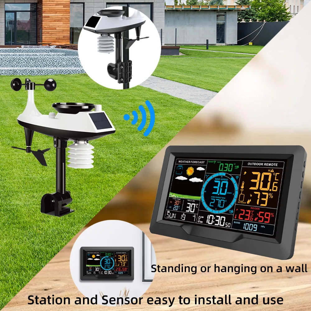 Professional-Weather-Station-Temperature-Humidity-Wind-Speed-Rainfall ...