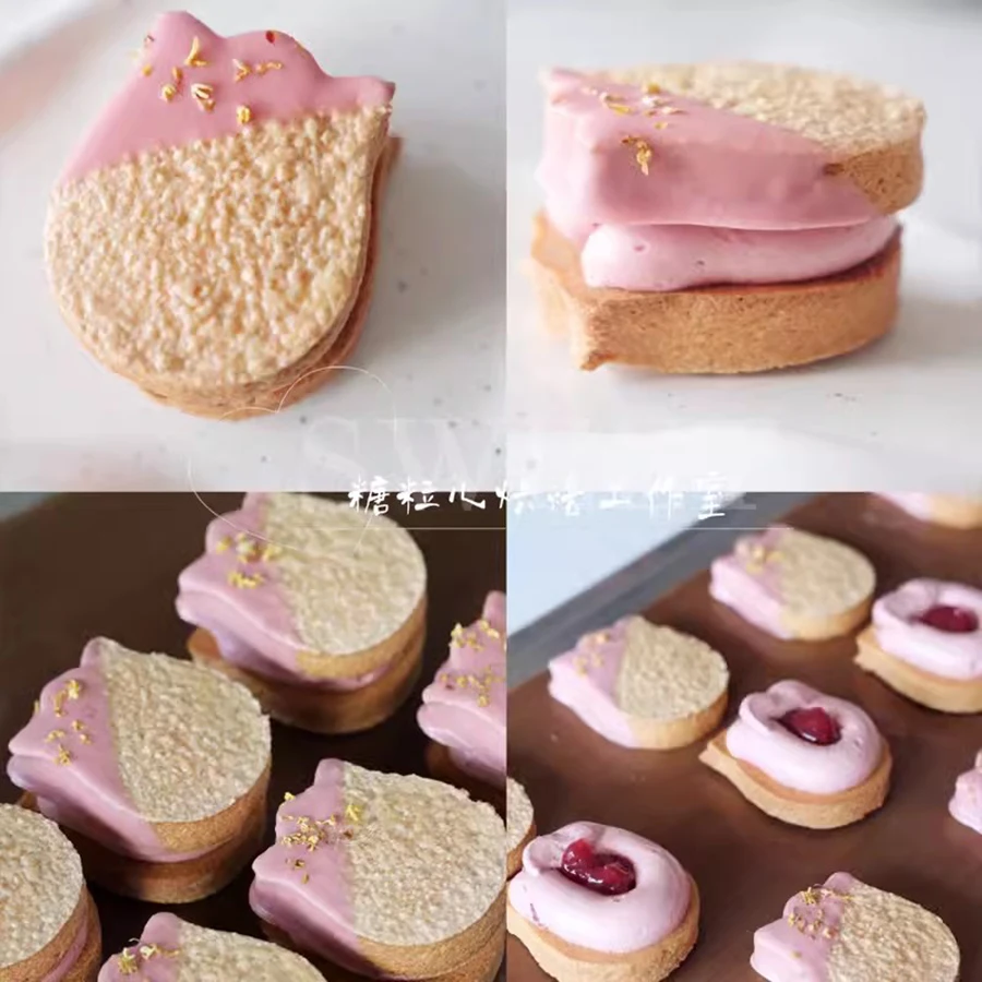 1-2-1-5cm-Thickness-Tulip-Shape-Dacquoise-Mold-Blossom-French-Cookie ...