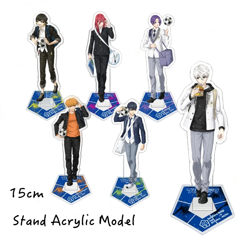 Figuras de candado azul de Anime japonés, Isagi Yoichi, soportes ...