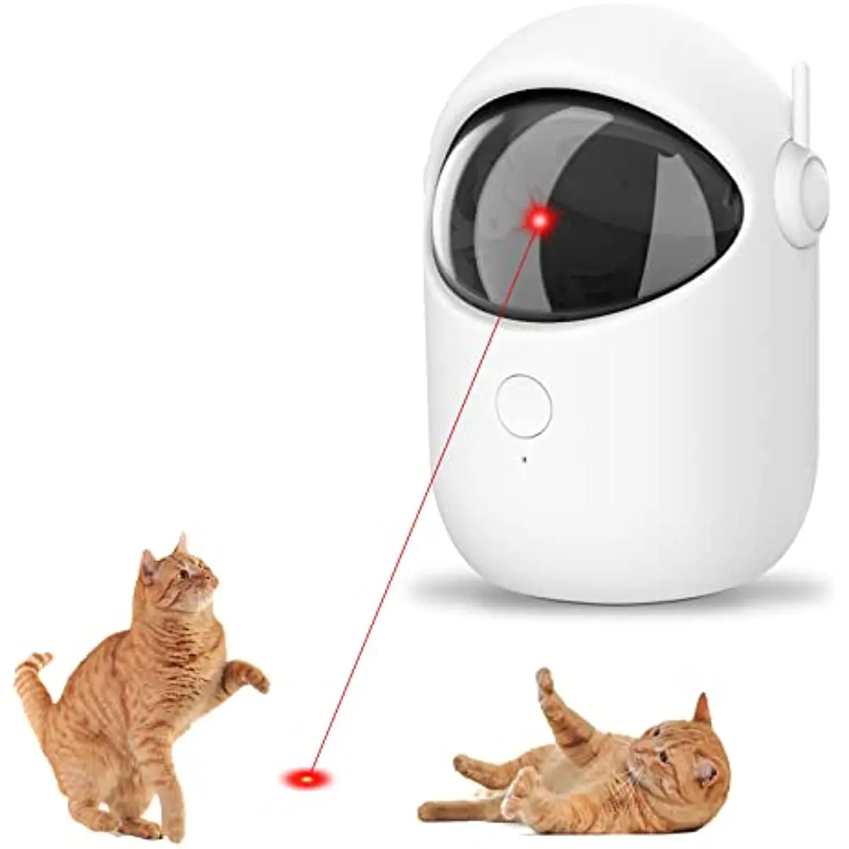 ATUBAN Automatic Laser Cat Toy Pet Interactive Cat Toy USB Rechargeable Cat Toys for Indoor Cats ...