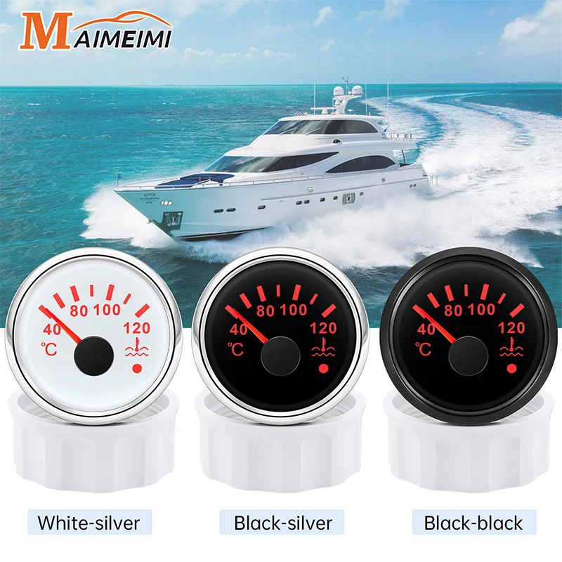52mm-Universal-Waterproof-Water-Temperature-Temp-Gauge-LED-Red ...