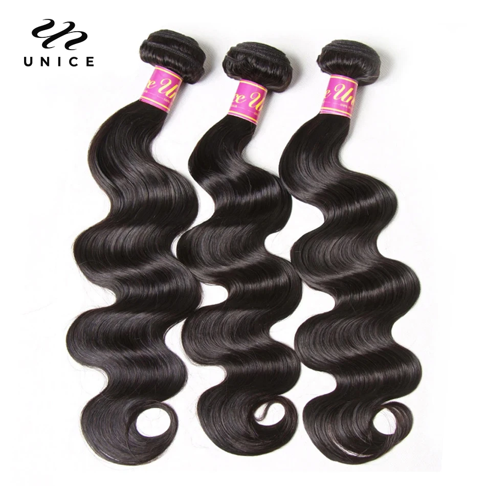 UNICE-30Inch-Body-Wave-Brazilian-Virgin-Hair-Bundles-Natural-Color-100 ...