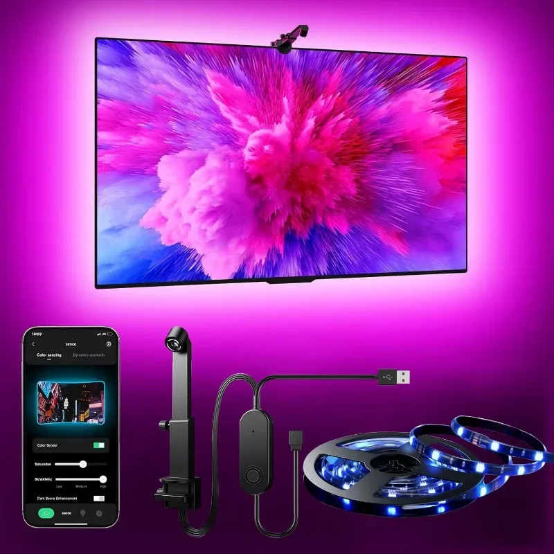RGB-TV-LED-Backlight-com-AR-Color-Gamut-Sensor-faixa-de-luz-adequado ...