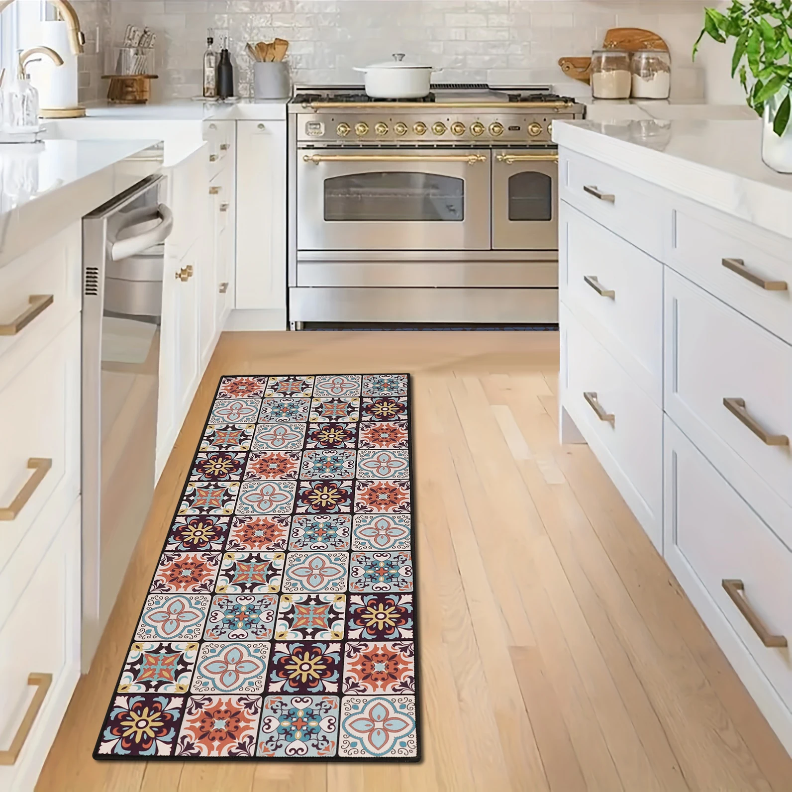 Anti-Slip-Kitchen-Mat-Floor-Carpet-DIY-Absorb-Oil-Kitchen-Rugs-Doormat ...