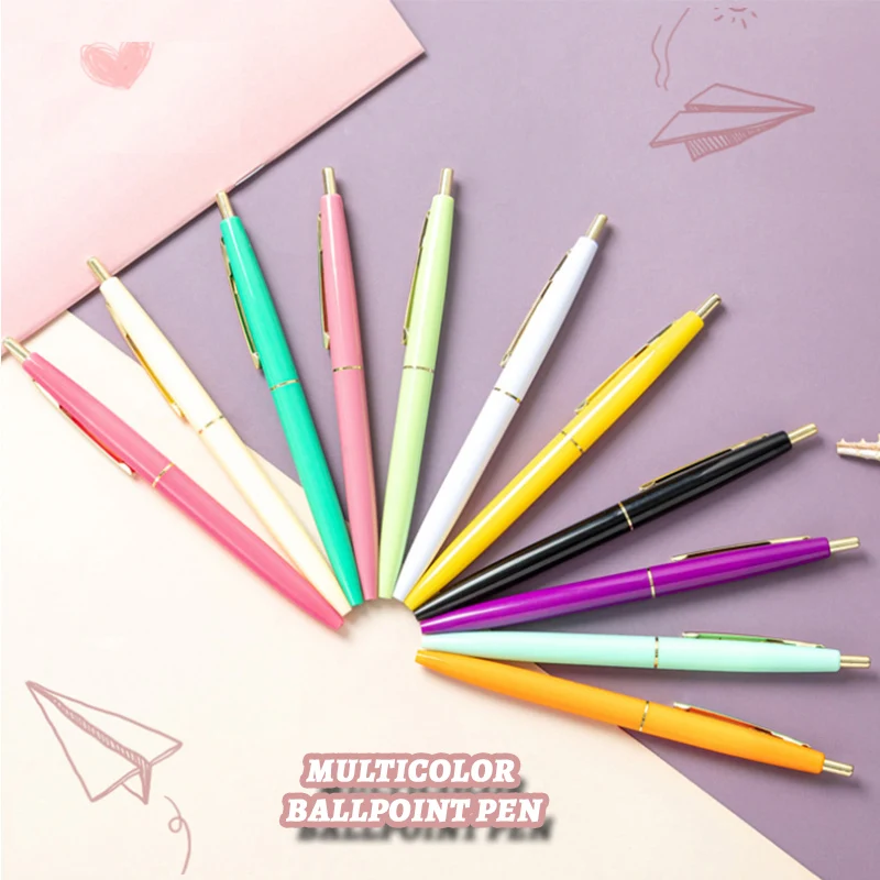 Fashion Multicolor Pressed Plastic Ballpoint Pens Business Gifts ...