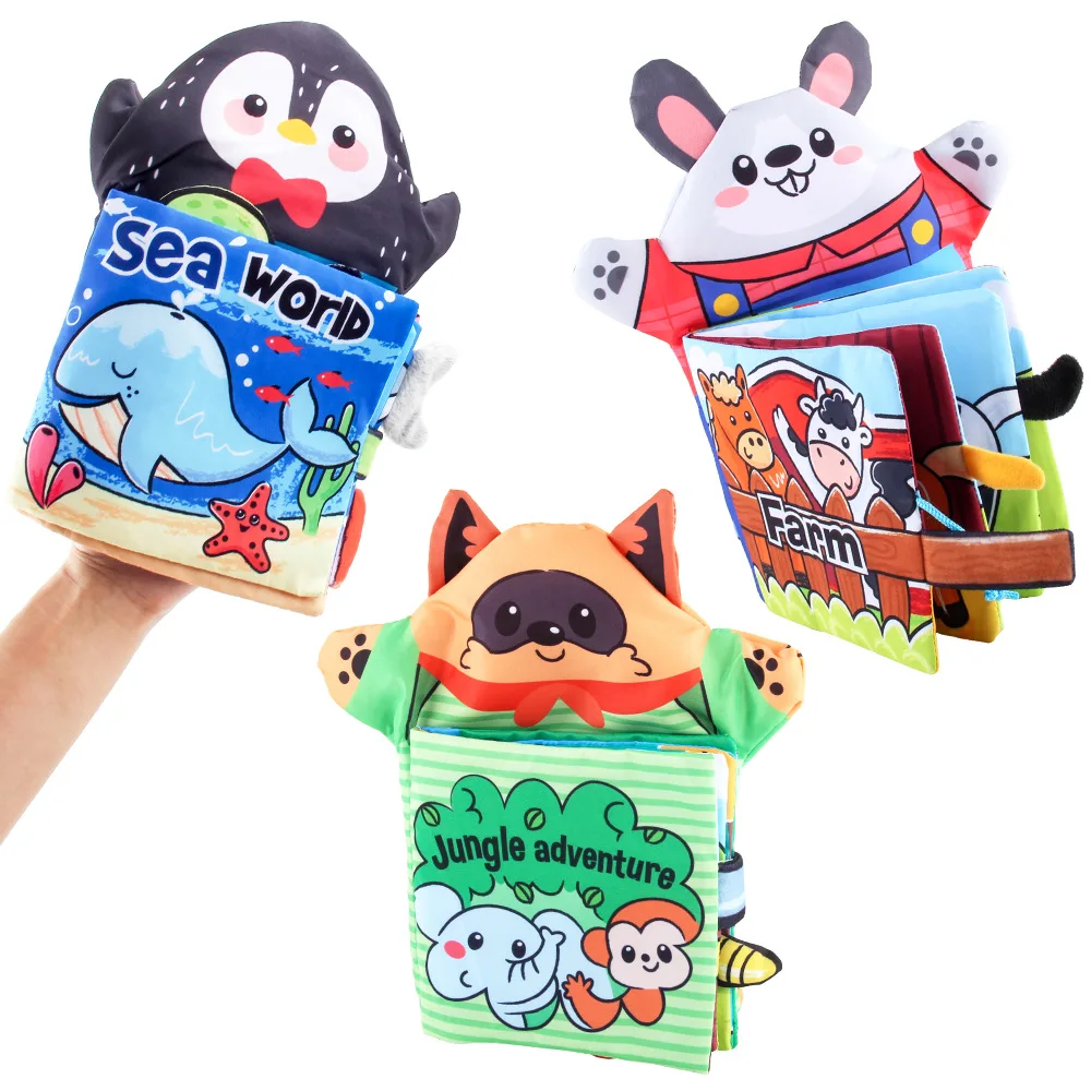 Children-Early-Education-Ringing-Paper-Cloth-Book-2-In-1-3D-Three ...