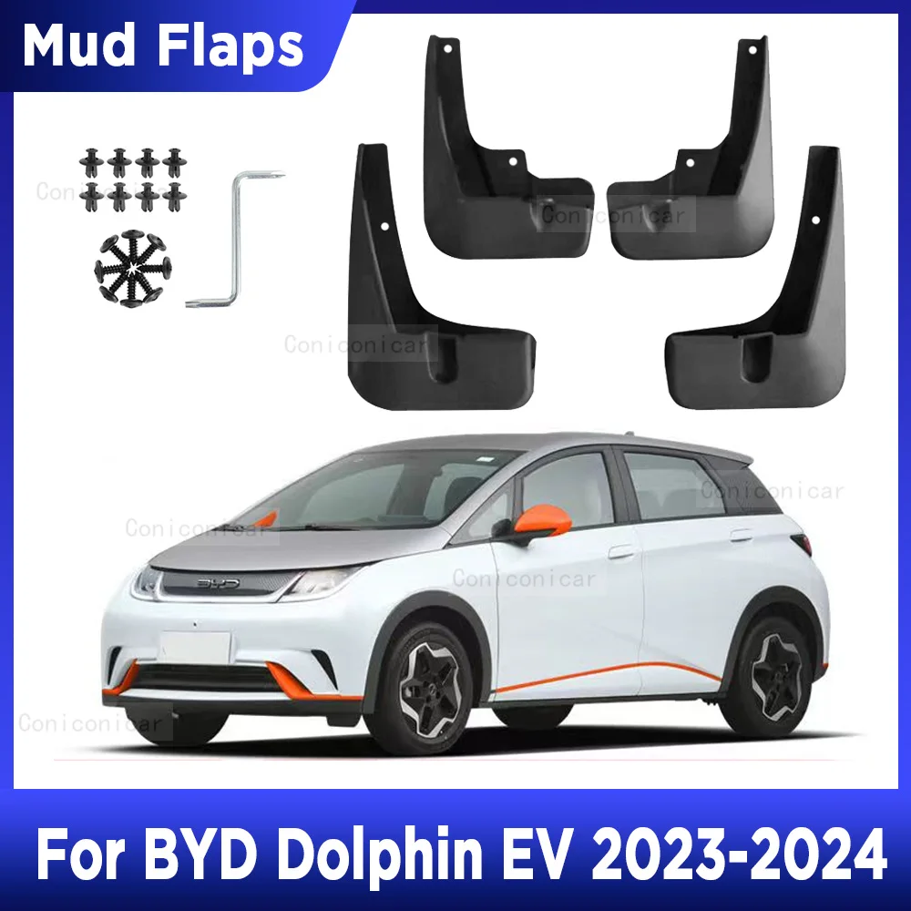 For-BYD-Dolphin-EV-Electric-2023-2024-Mud-Flaps-Splash-Guard-Mudguards-MudFlaps-Front-Rear ...