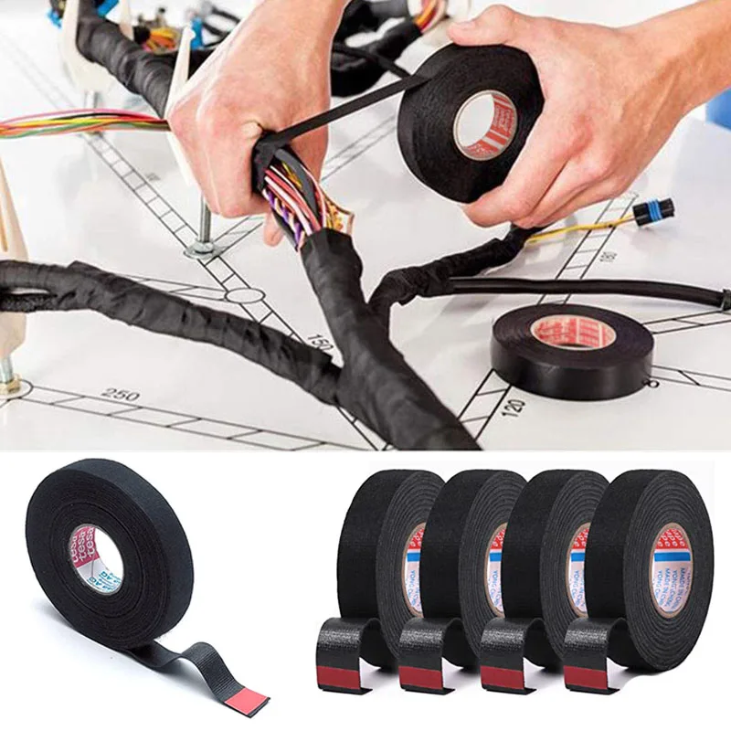15M Wire Harness Automotive Cloth Tape Heavy Duty Wire Harness Tape for ...