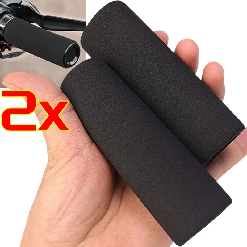 2pcs Universal Motorcycle Handlebar Grips Non-slip Soft Foam Motorbike ...