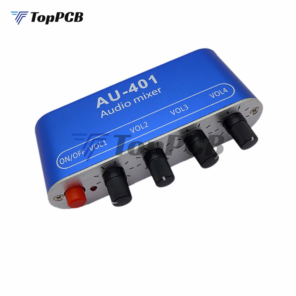 AU-401-DC-5V-12V-Stereo-Audio-Mixer-4-Input-1-output-Individually ...