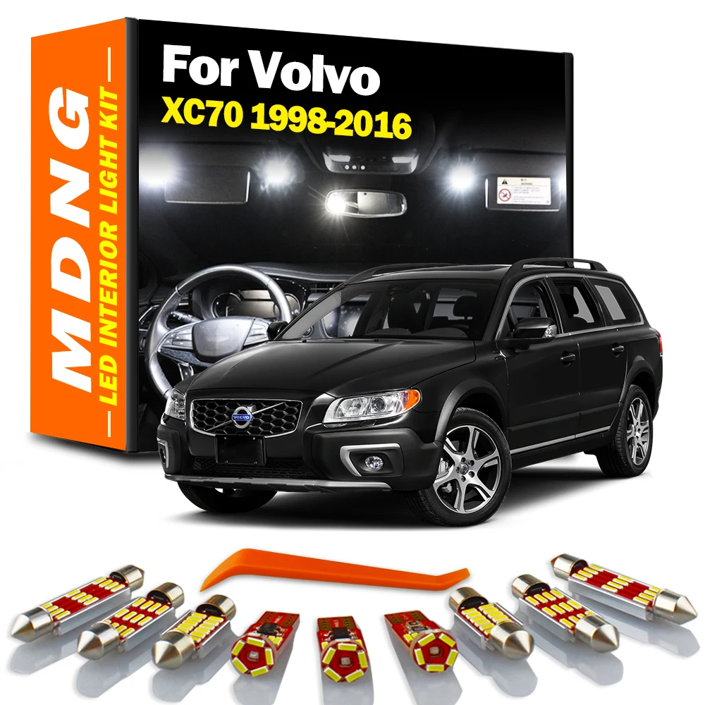 16Pcs-LED-Interior-Map-Roof-Light-Bulbs-Kit-For-Volvo-XC70-MK1-MK2-1998 ...