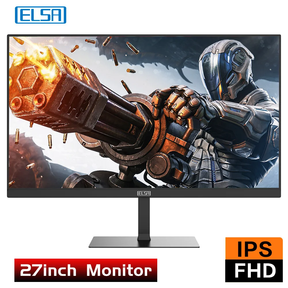 ELSA 27 Inch Monitor IPS FHD Display 75Hz Low Blue Light Micro Border ...