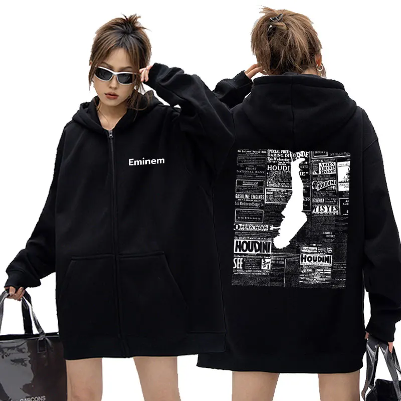 Rapper-Eminem-The-Death-of-Slim-Shady-Houdini-Zipper-Hoodie-Male-Casual ...