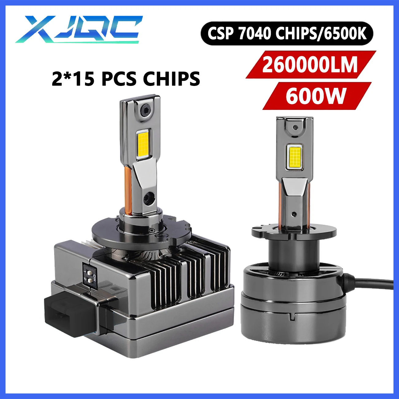 XJQC-D1S-D2S-D3S-D4S-Car-LED-Headlight-260000LM-6500K-600W-CSP-2-15-Pcs ...