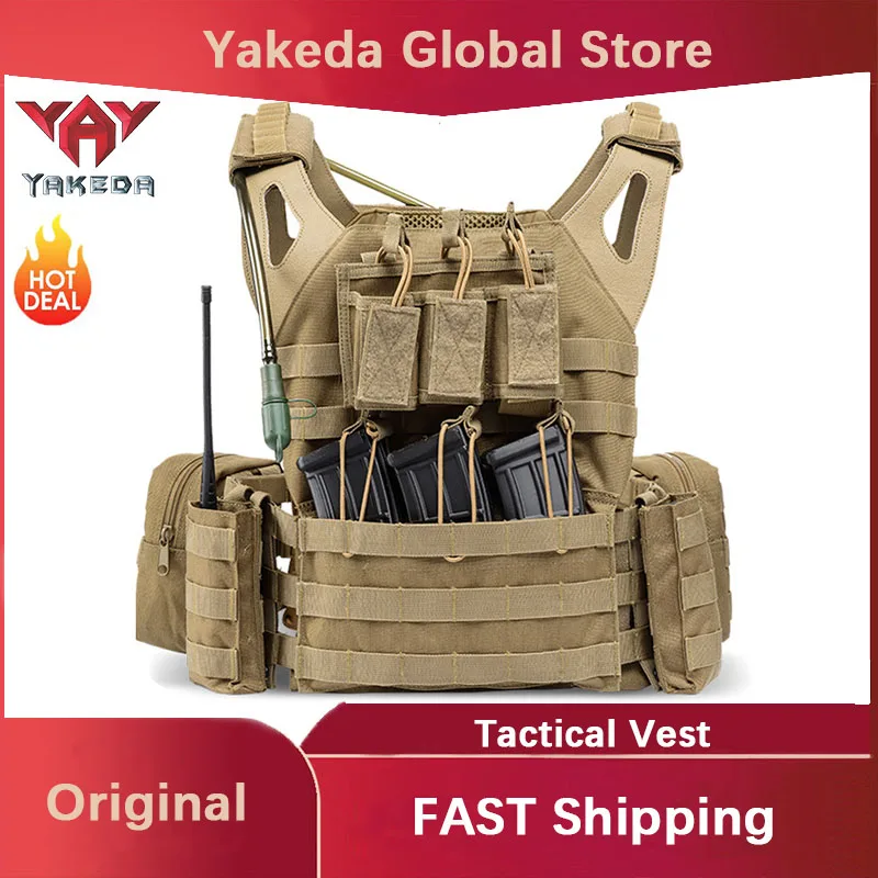 YAKEDA-Tactical-Training-Vest-Outdoor-CS-Combat-Vest-Vest-Wild-Survival ...