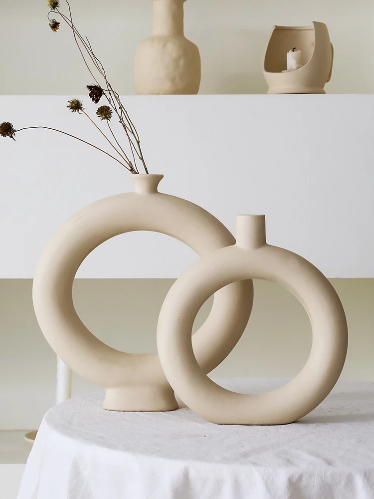 VASE,3--Vase à fleurs en céramique de Style minimaliste nordique ...