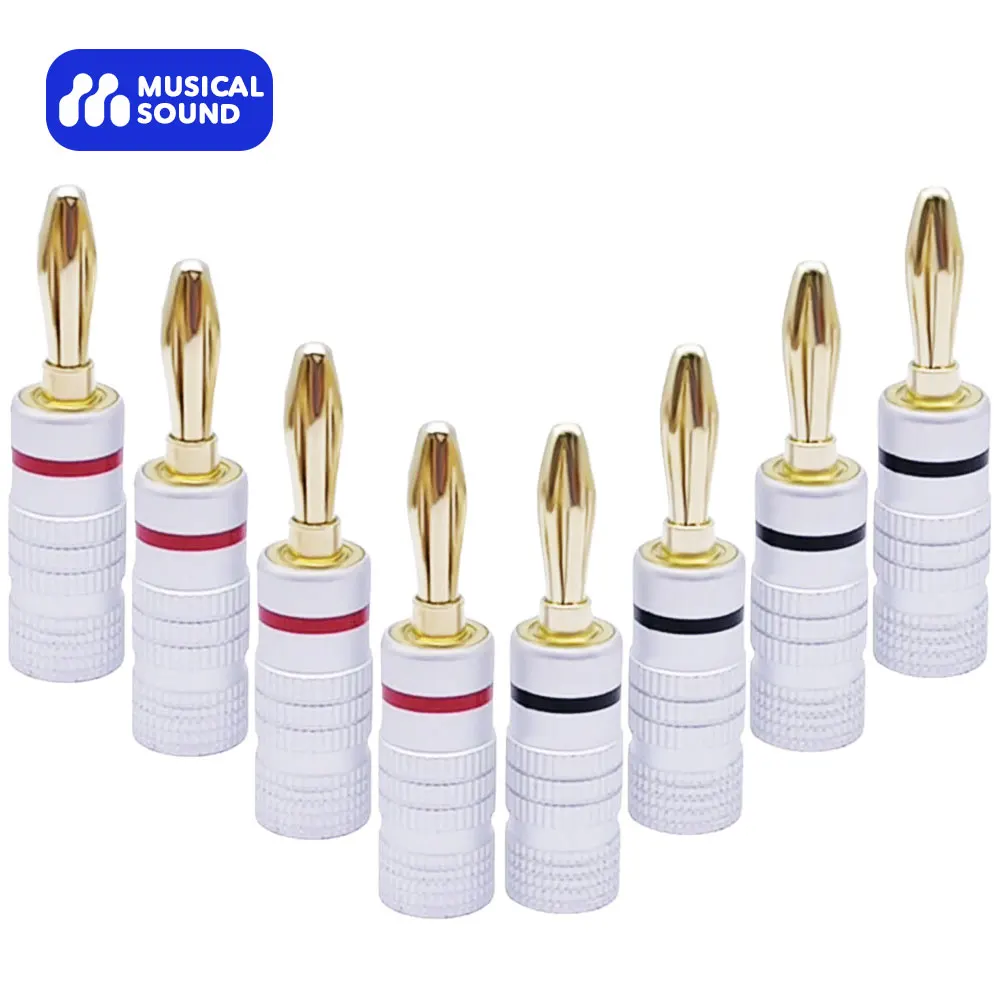 Som-Musical-8-P-s-lote-4mm-udio-Speaker-Wire-Cable-Screw-Type-Banana ...