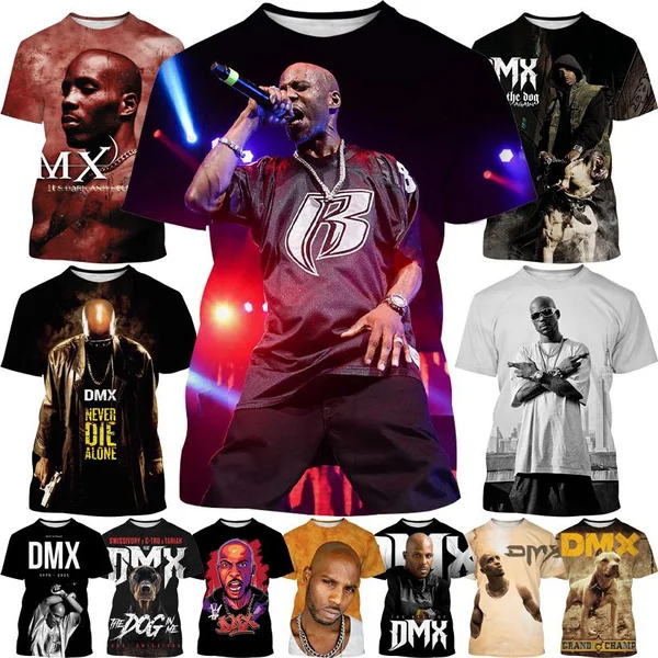 Hot-Sale-Earl-Simmons-3D-Printing-T-Shirt-Unisex-Top-Fashion-Rapper-DMX ...
