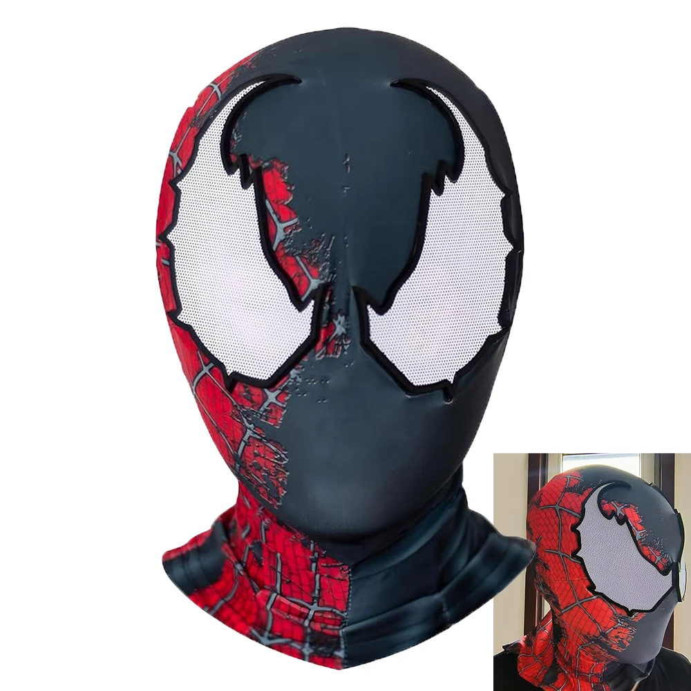Spiderman Venom Mask Cosplay Venom Superhero Peter Parker Helmet ...