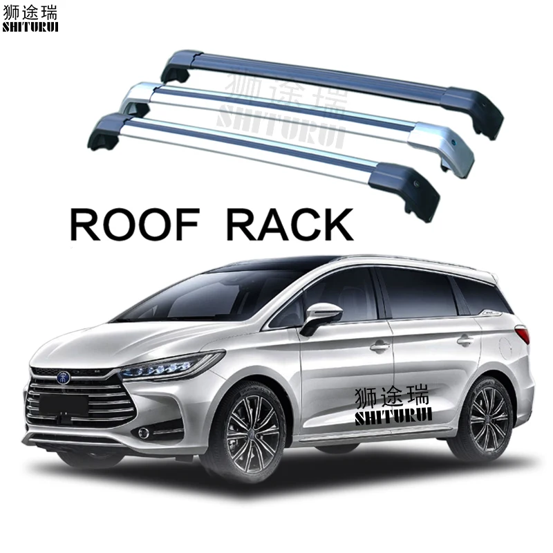2Pcs Roof bars For Byd e6/ BYD Song max Aluminum Alloy Side Bars Cross ...