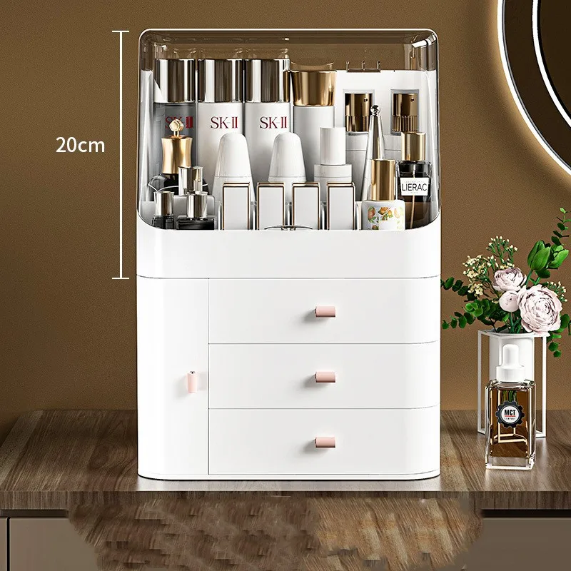 Multifunctional-Cosmetic-Box-Transparent-Makeup-Jewelry-Drawer ...
