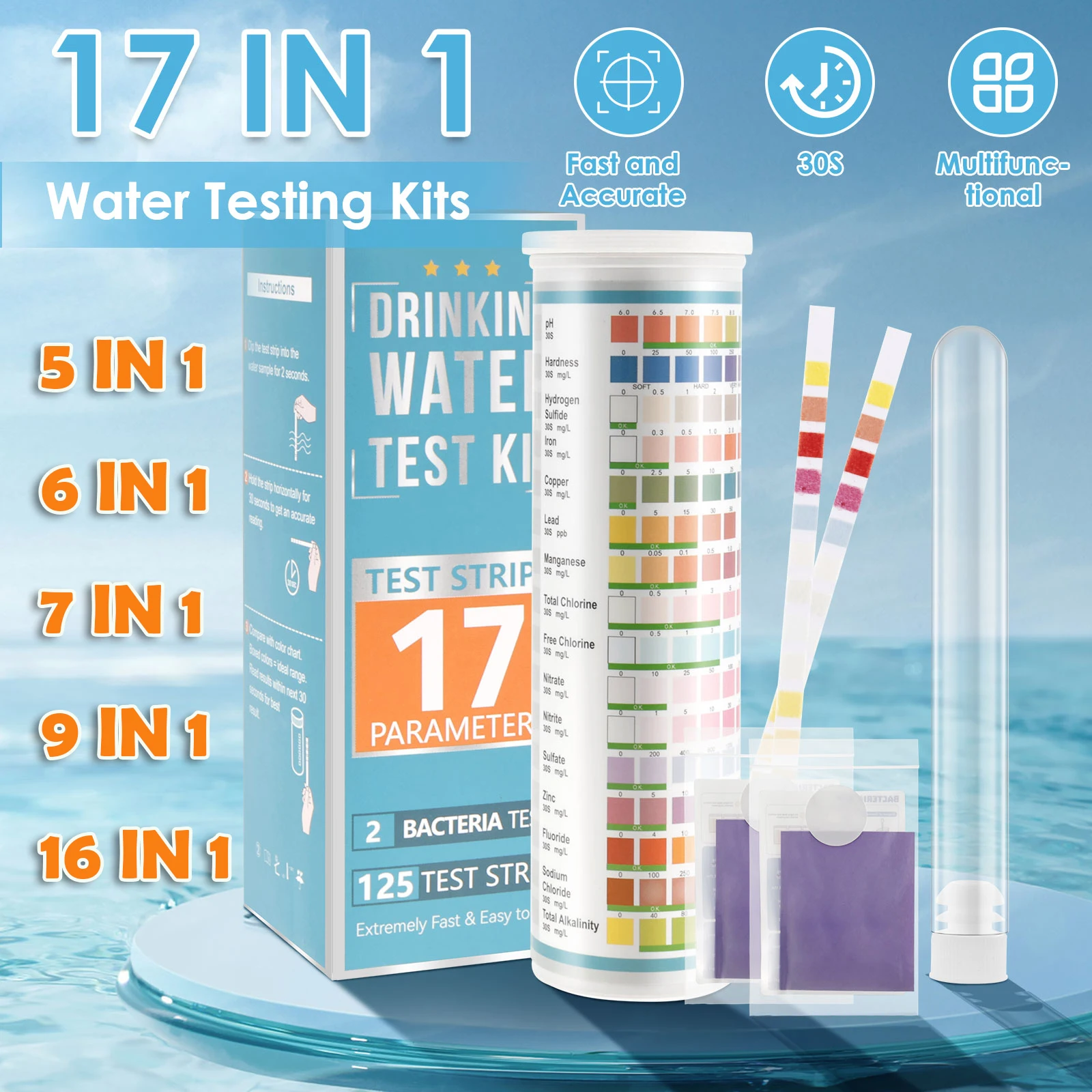 100Pcs-Aquarium-Test-Strips-5-17-in-1-Fish-Tank-Water-Testing-Kits-with ...