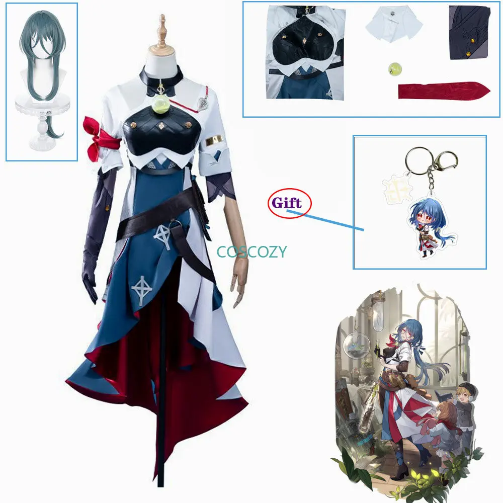 XS-XXL Doctor Natasha Cosplay Costume Wig Game Honkai: Star Rail ...