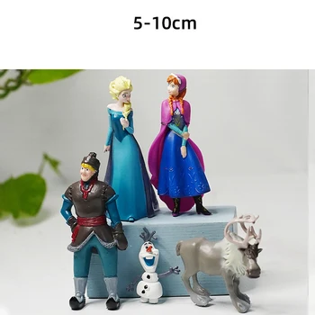 5pcs/Set Frozen Princess Snow Queen Anna Elsa Kristoff Sven Olaf PVC ...