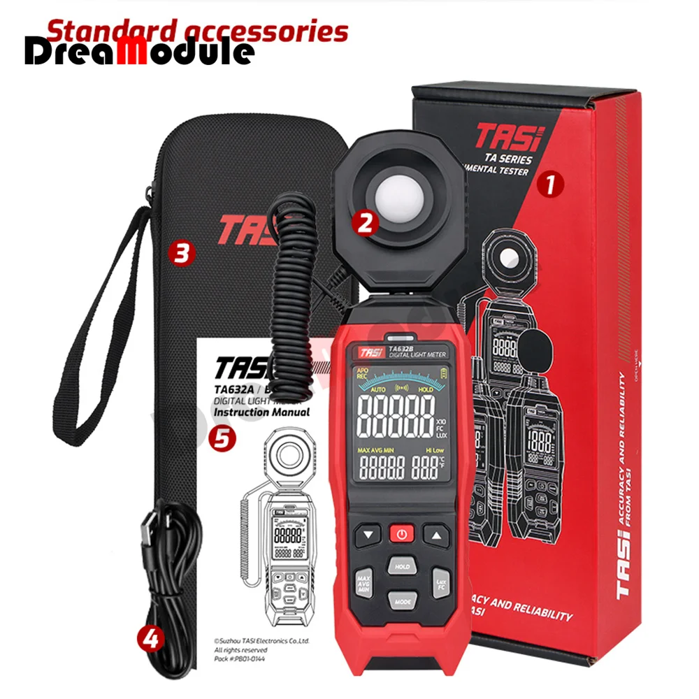 Photometer Enviromental Tester | Detachable Probe Illuminometer ...