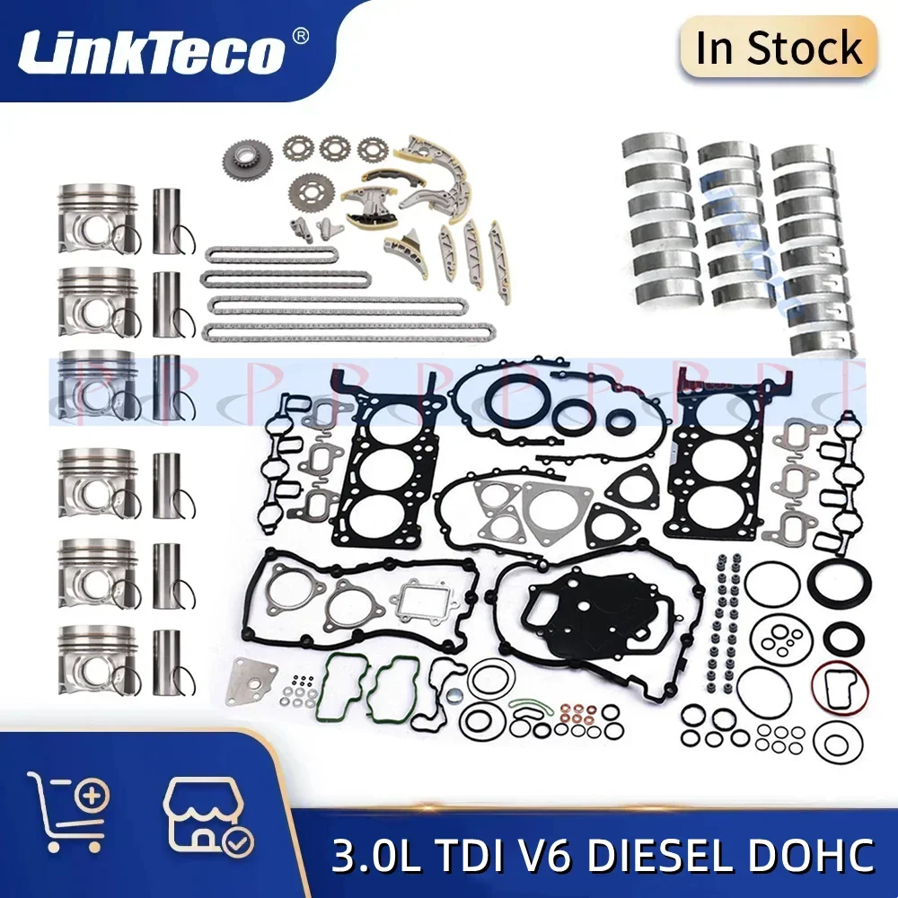 Engine-Parts-Full-Gasket-Bearing-Set-Overhaul-Piston-rings-Timing-Chain ...